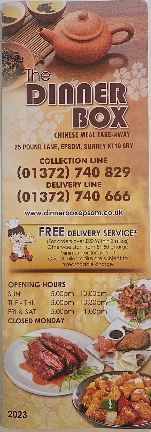 The Dinner Box Menu – Dinner Box Epsom